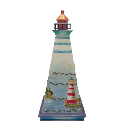 Jim Shore Shorelights Mornings New Light Lighthouse 2003 Tabletop Decor ...