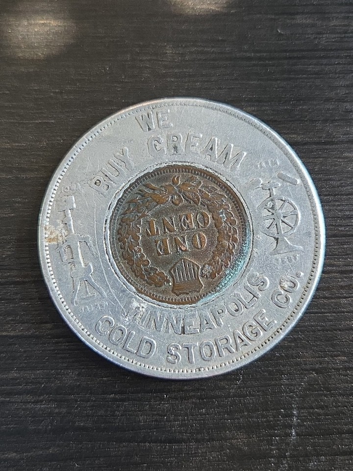 1901 Indian Head Penny Encased Good Luck Penny Minneapolis Cols Storage ...