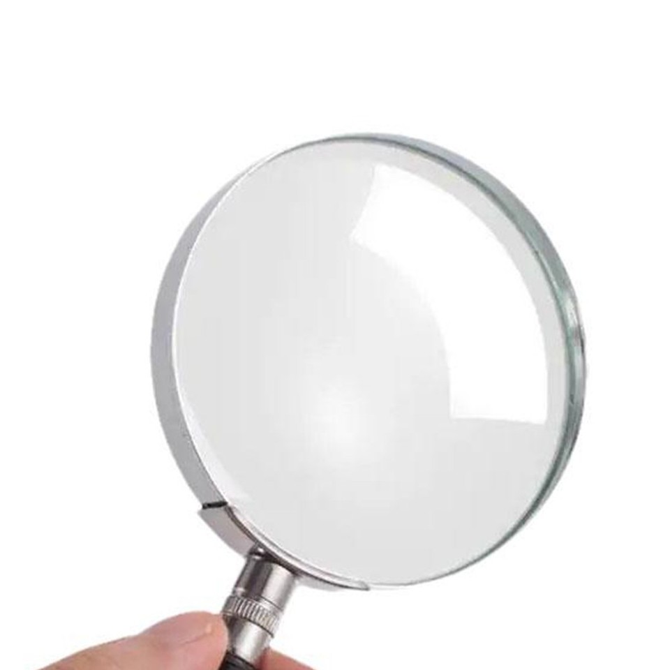 Metal Handle Magnifying Glass with 2inch Optical Glass Lens 5X ...