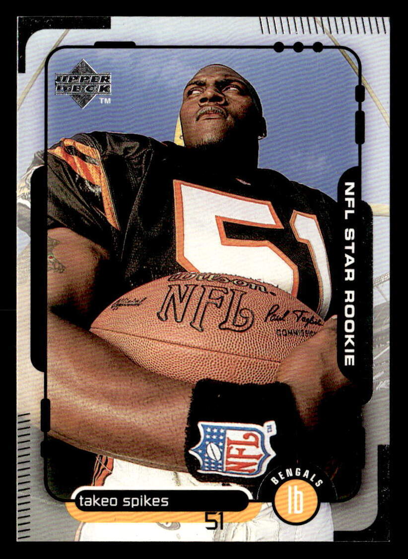 Takeo Spikes 1998 Upper Deck Rookie Card #11 Cincinnati Bengals | eBay