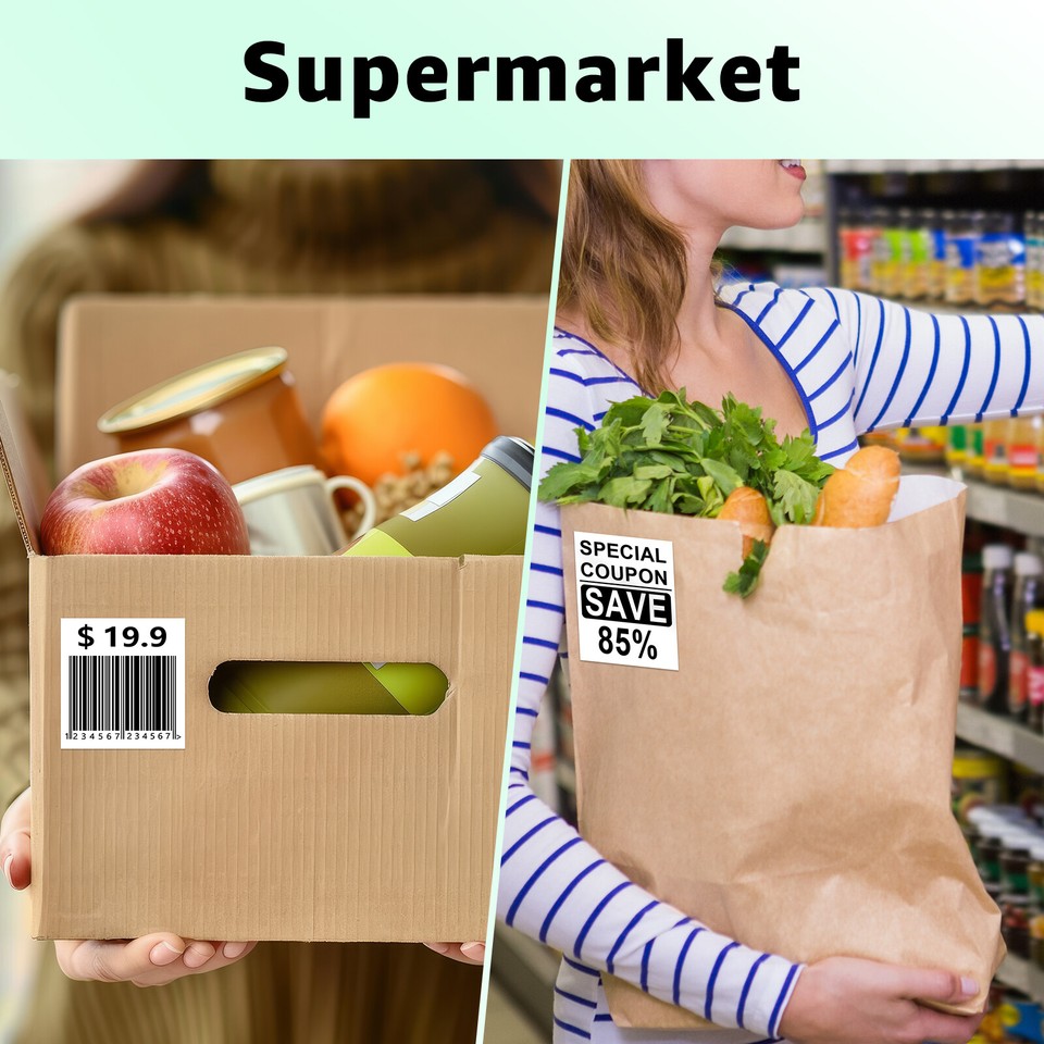 30 Rolls of 300 Large Shipping Labels for Dymo LabelWriter 450 Duo 2-5/ ...