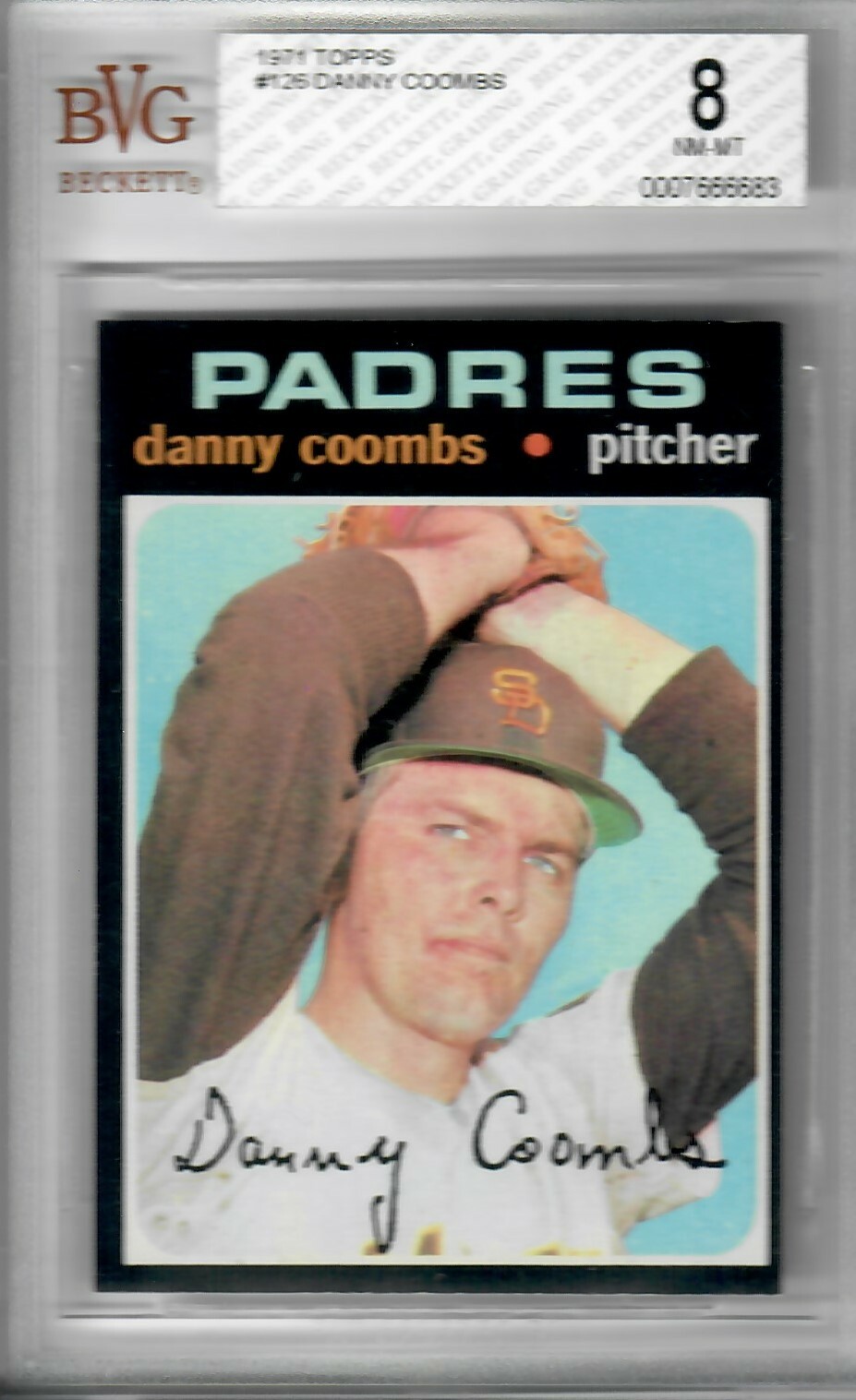 1971 Topps #126 Danny Coombs BVG 8 NM-MT | eBay