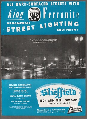 1948 SHEFFIELD IRON & STEEL Magazine AD~LANSING, MI. PHOTO~King ...