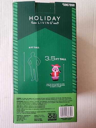 3.5-Ft LED Pig in Santa Suit Christmas Inflatable New Farm | eBay