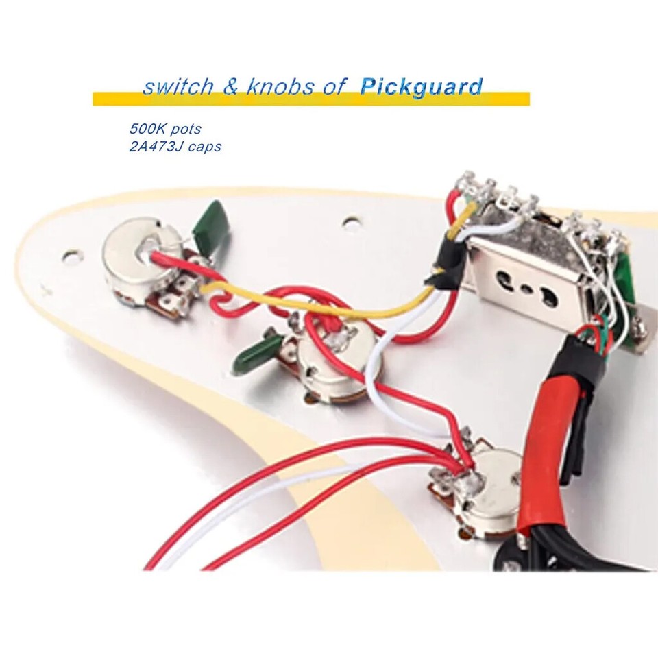 Alnico 5 SSS Loaded Pickguard Pickup 0.047uf Capacitor for ST Strat ...