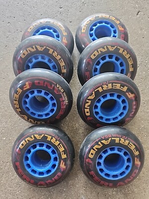 Ferland Inline Roller Hockey Wheels Indoor / Outdoor 72mm 85A Set Of 8 ...