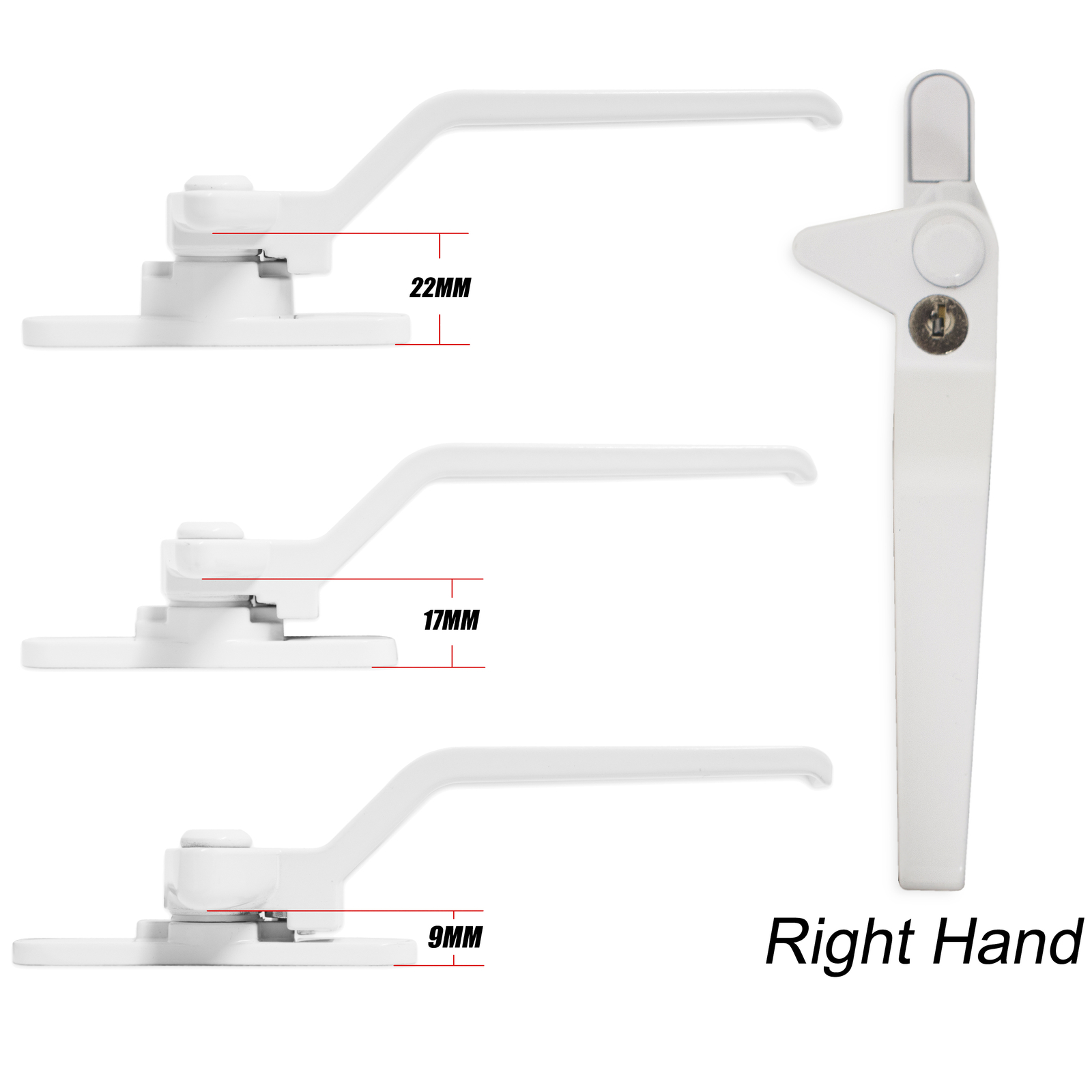 uPVC Cockspur Window Handle Locking Latch Catch Lock Replacement Avocet ...