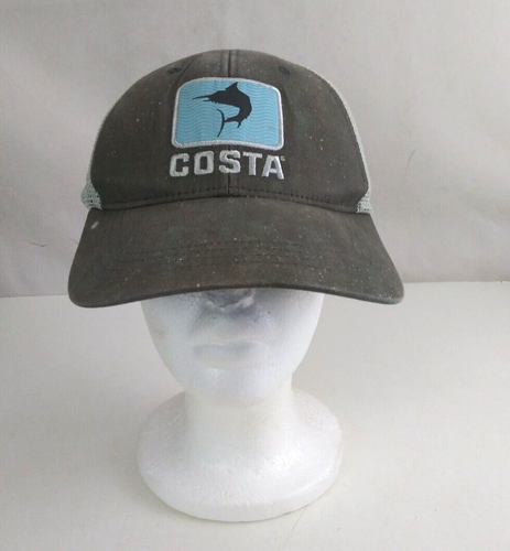 Costa Gray & Mesh Back Swordfish Embroidered Patch Unisex Snapback ...
