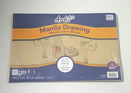 Pacon PAC103198 Art1st 70 Sheet Manila Drawing Papers 18" x 12 ...