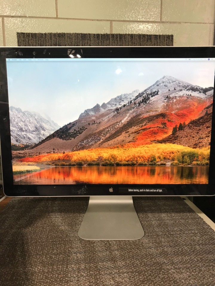 Apple Cinema Display Monitor Screen 27" A1267 LED 1920x1200 (Tested ...