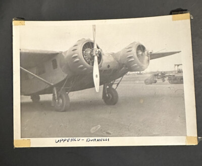 Vintage Uppercu - Burnelli Plane Photo Photograph C. 1938 | eBay