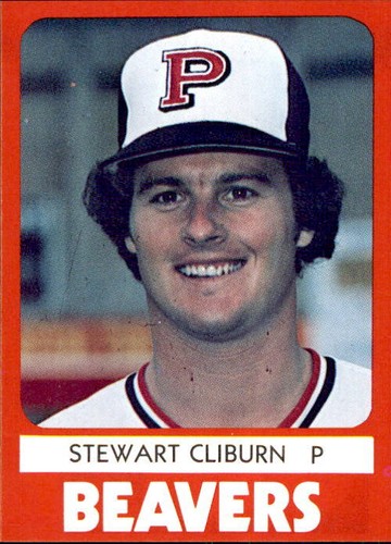 1980 Portland Beavers TCMA #13 Stu Cliburn Forest Hills Jackson ...