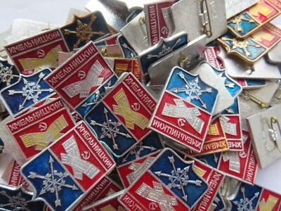 Set 50 Pcs of LOT COLLECTION RUSSIAN SOVIET BADGE PIN USSR | eBay