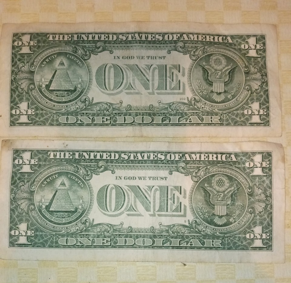 2013 and 2017 $1 Dollar Bills ((TRINARY SERIAL NUMBER)) ((FANCY SERIAL ...