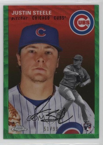 2023 Topps Chrome Platinum Anniversary /99 Justin Steele #148 Rookie RC ...