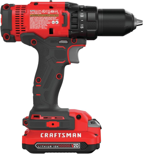 CRAFTSMAN V20 1/2-in Cordless Drill/Driver Kit - Battery & Charger ...