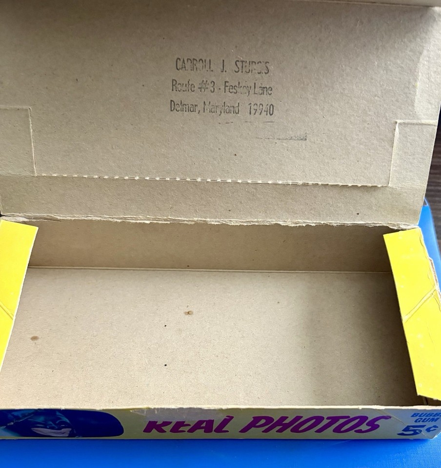 Vintage 1966 Batman Original Yellow Display Trading Cards Wax Box ...