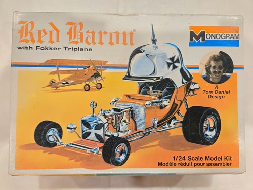 1973 RED BARON W/ FOKKER TRIPLANE 1/24 SCALE MODEL KIT MONOGRAM 6740 ...