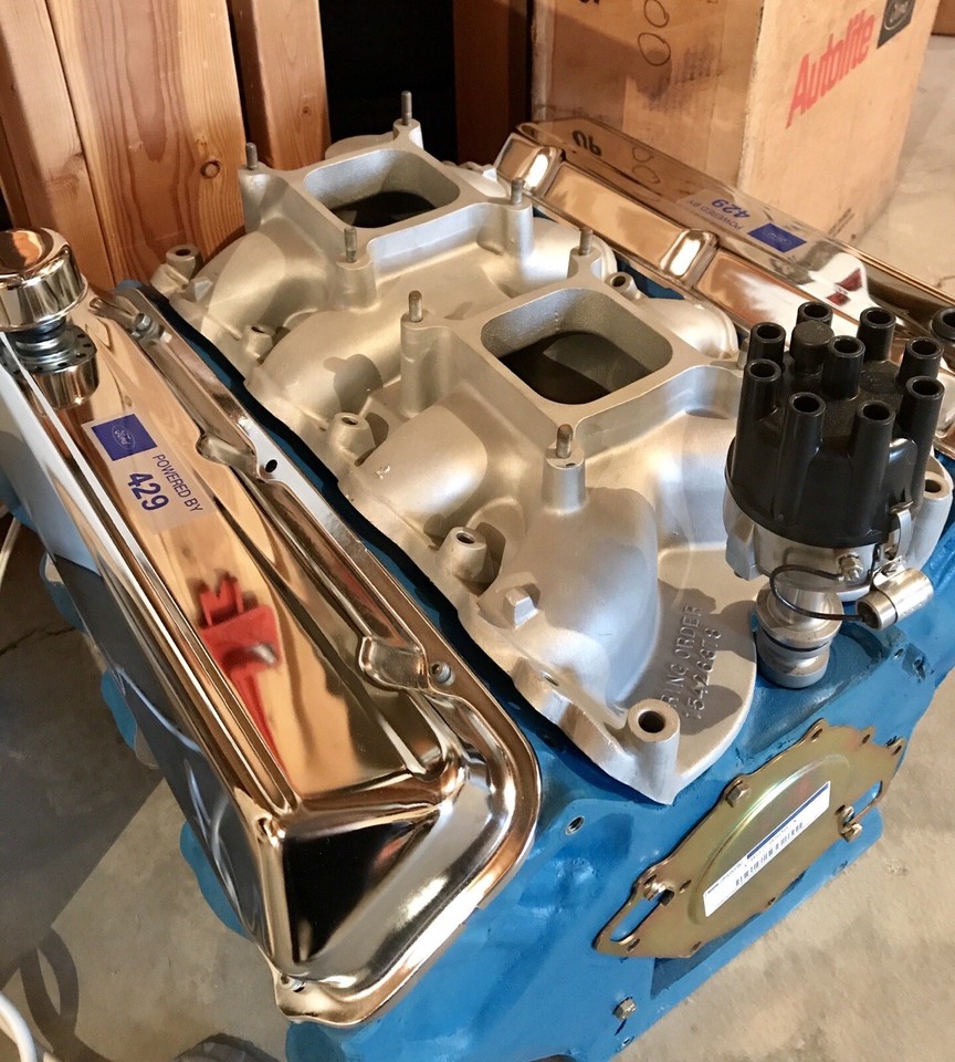 Holman Moody style Boss 429 8-V single plane aluminum intake manifold ...