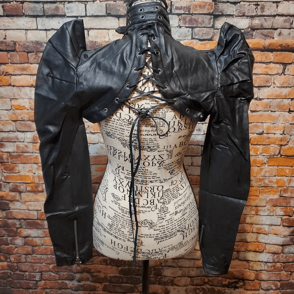 Dolls Kill Widow Faux Leather Goth Emo Shrug XS, S, M | eBay