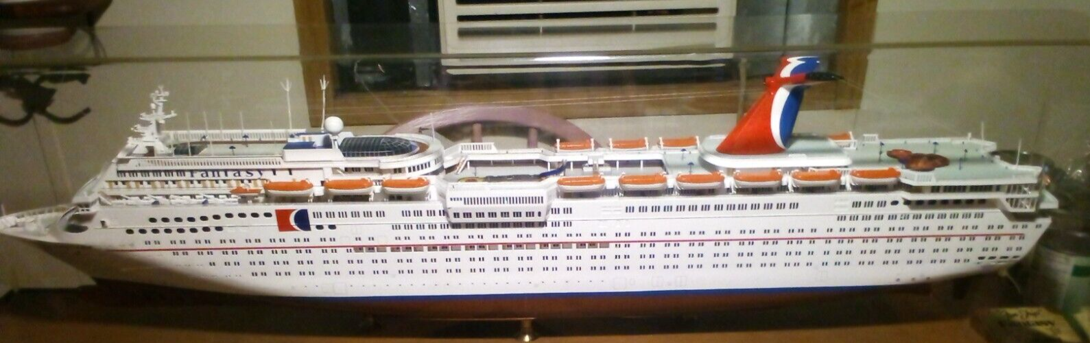 Carnival Fantasy Cruise Ship Model, REPLICA, WITH DISPLAY CASE | eBay
