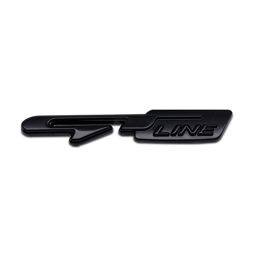 Glossy Black Metal GT LINE Emblem Badge Letter Turbo Car Logo Truck SUV ...