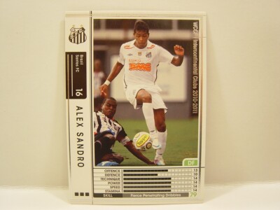 Panini WCCF 2010-11 Alex Sandro 1991 Brazil No.16 Santos FC Rookie Card ...