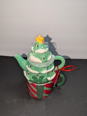 Christmas Tree Tea For One Set | eBay