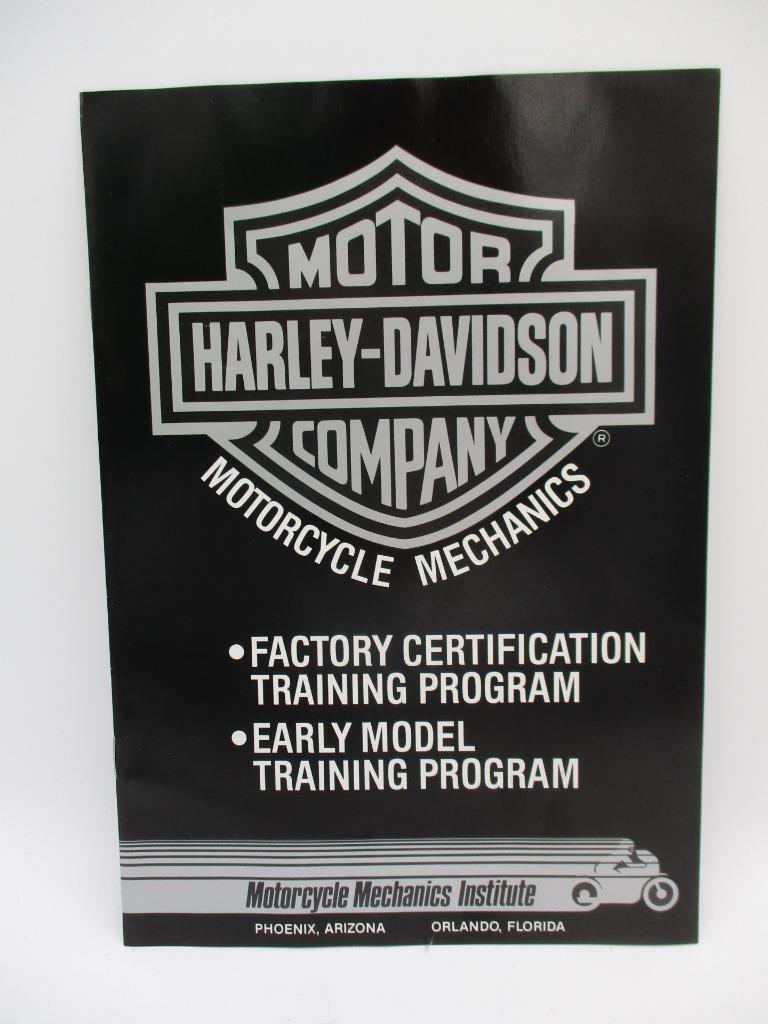 Vtg 1988 Harley Davidson Motorcycle Technician Mechanics Institute ...