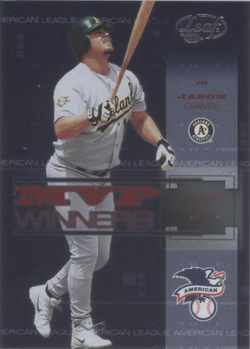 2004 Leaf Mvp Winners Jason Giambi Mw 19 For Sale Online Ebay