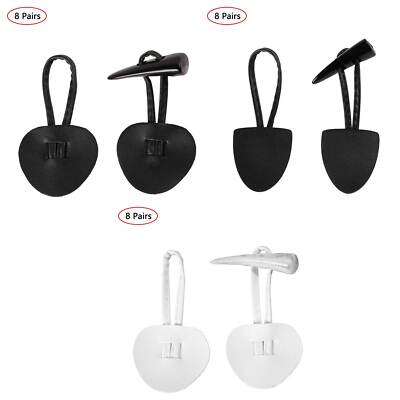 8 Pairs Vintage Leather Sewing Toggle Closure w/Horn Button For Costume ...