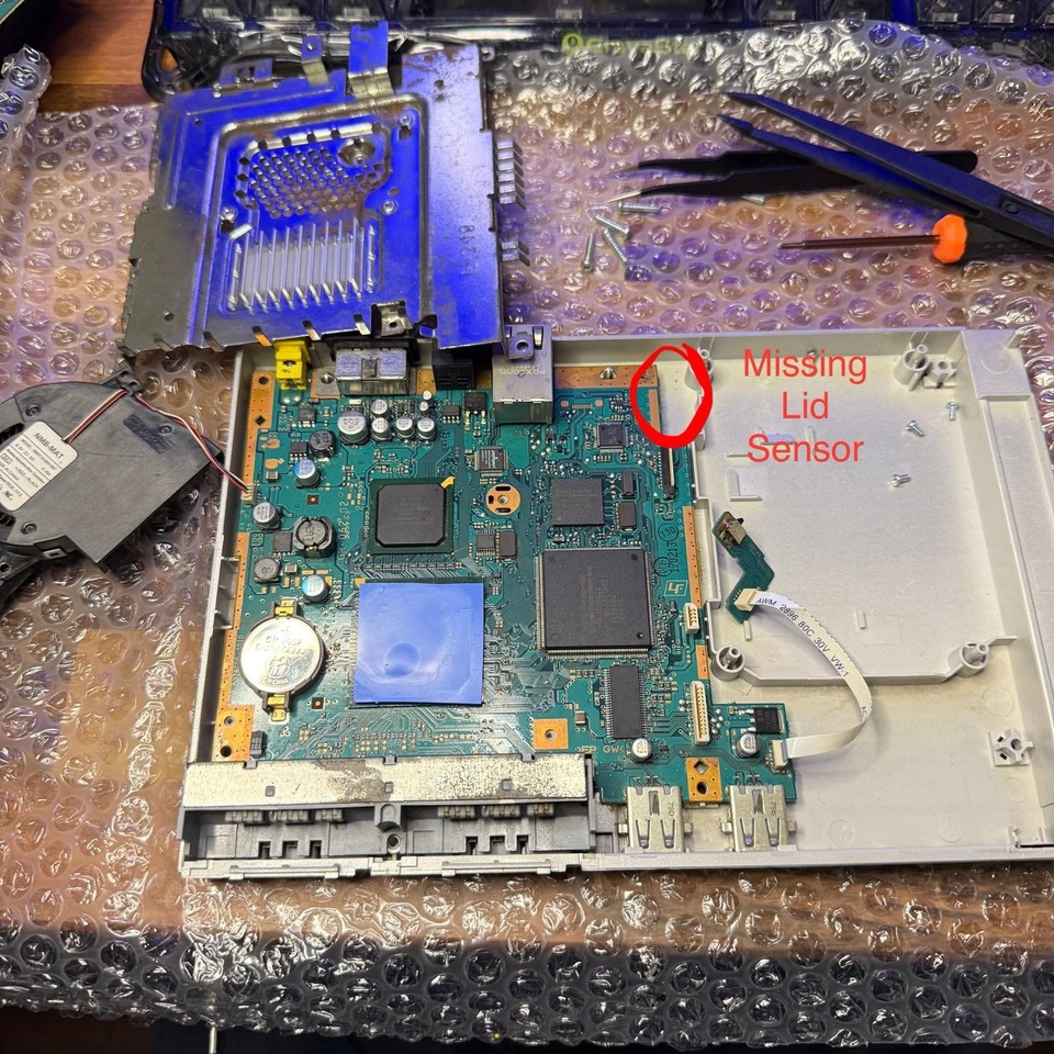 Sony PlayStation 2 PS2 Slim Silver Console (SCPH-79001) Bundle TESTED ...