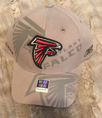ATLANTA FALCONS Football REEBOK Gray VINTAGE One Size Hat NEW Cap FREE ...