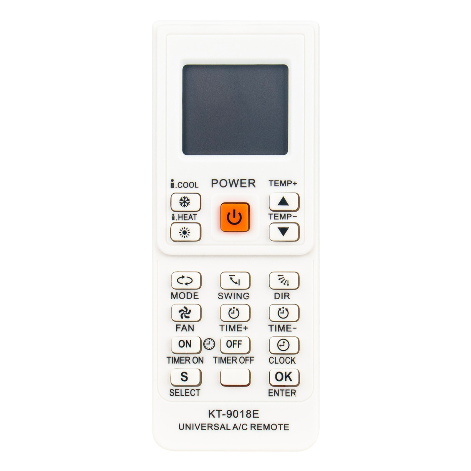 KT-9018E Replaced Remote for Universal Air Conditioner Remote Control ...
