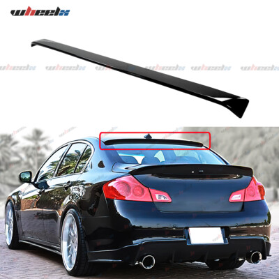 FOR 07-15 INFINITI G35 G37 SEDAN GLOSS BLACK JDM STYLE REAR ROOF WINDOW ...