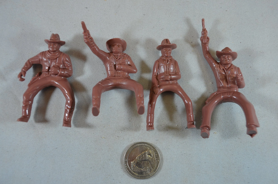 Marx Western Riding Cowboys Brown | eBay