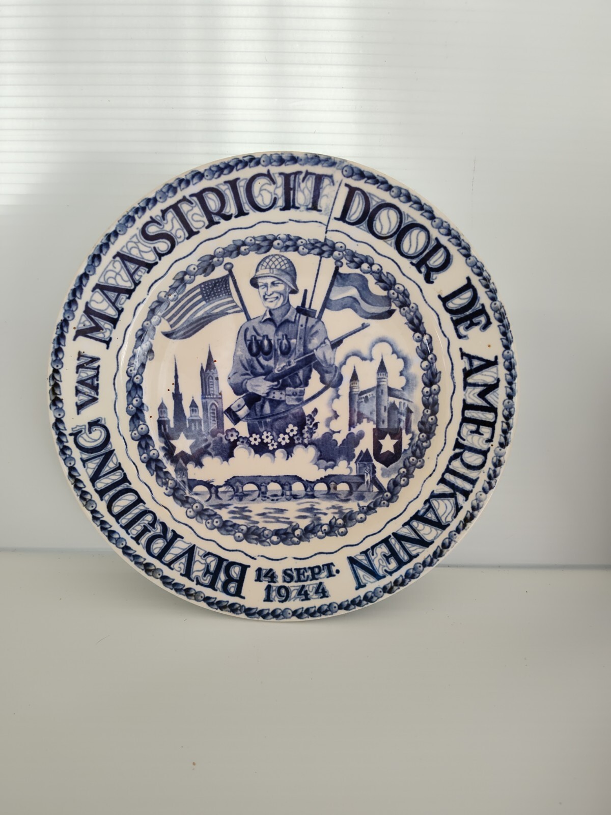 Dutch 1944 Maastricht Liberation WWII Soldier Plate | eBay