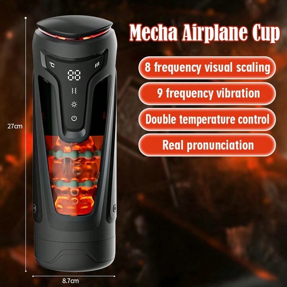 Male Masturbaters Automatic Sucking Telescopic Cup Oral Men Sex Toy ...
