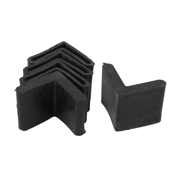 Rubber Triangle Furniture Leg Foot Protection Pad 30mmx30mm 5pcs Black ...