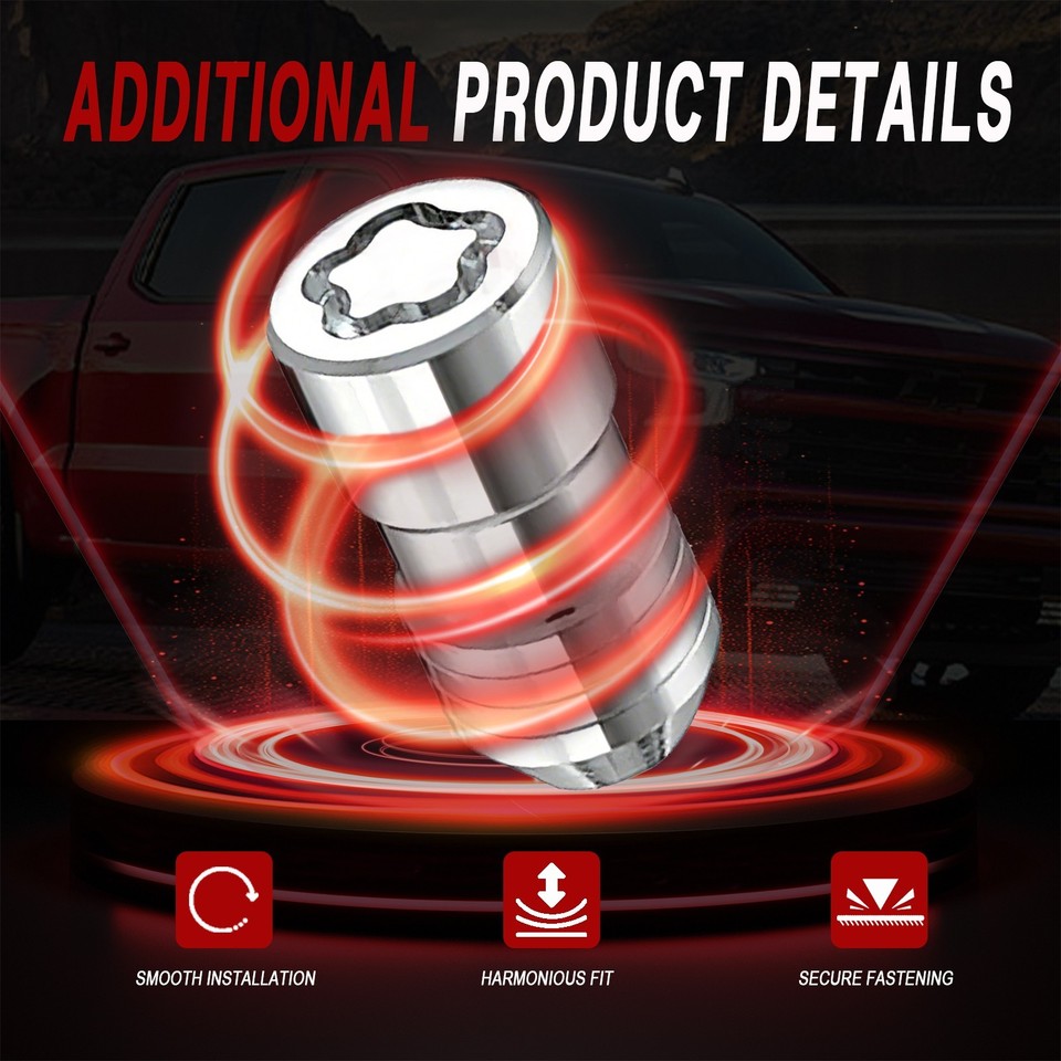 Wheel Lock Lug Nut Set Anti Theft Fit For Chevy Cadillac GMC Ford &More ...