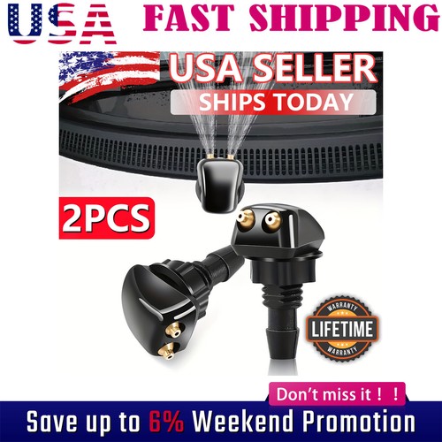 Universal Dual Holes Windshield Washer Nozzle Wiper Water Spray Jet ...