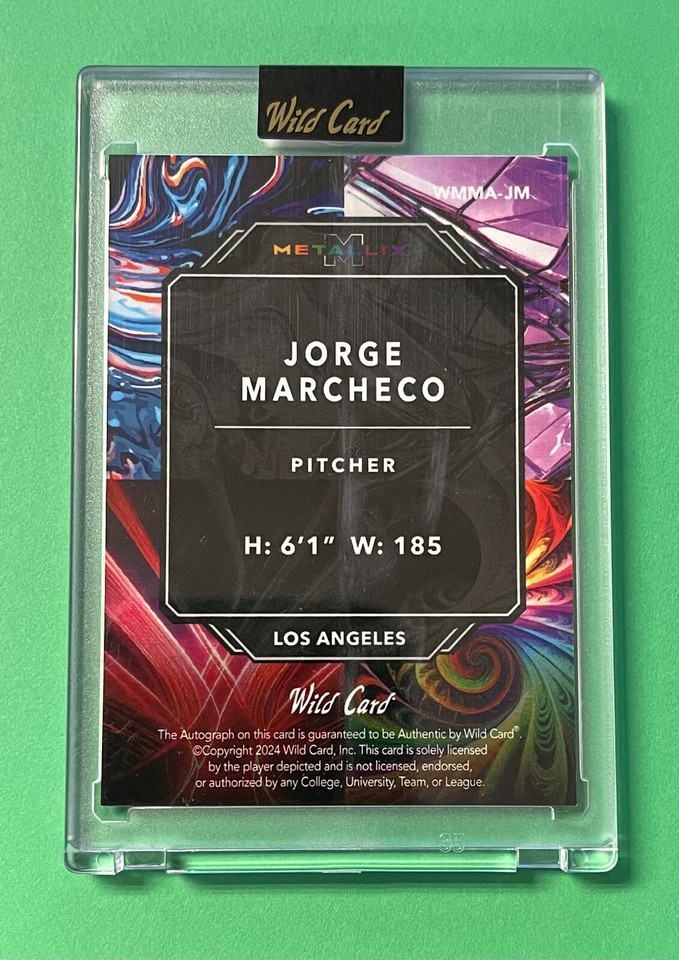 2024 WILD CARD METALLIX JORGE MARCHECO AUTO GREEN AUTOMARBLE 5/15 ...