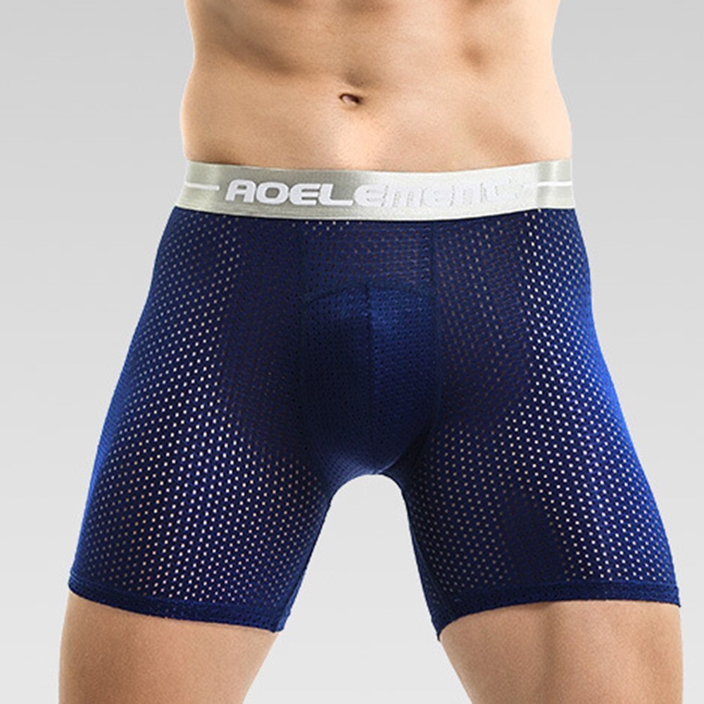 Men's Seamless Boxer Shorts with Bulge Pouch Workout & Fitness ...