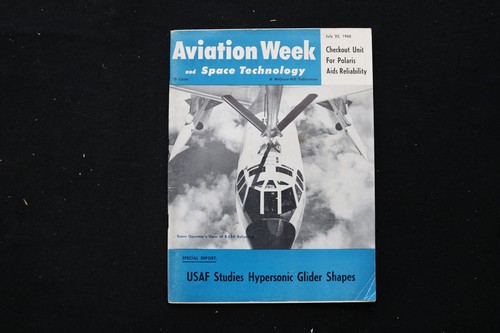 1960 JULY 25 AVIATION WEEK MAGAZINE - B-52G REFUELING COVER - SP 4191W ...