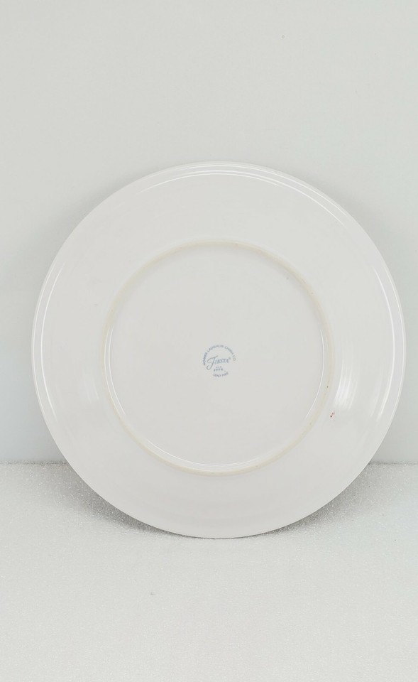 FIESTA DANCING LADY new 11.75" CHOP PLATE white SIGNATURE rainbow ...