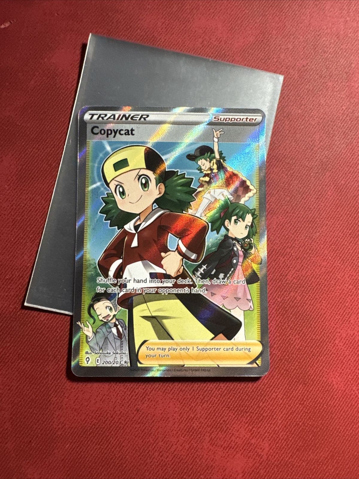 Copycat - 200/203 - Pokemon Evolving Skies Sword & Shield Full Art Rare ...