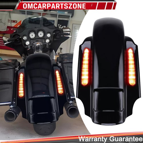 CVO 4" Dual Cut Out Extended Rear Fender w/ LED for 1993-2008 Harley ...