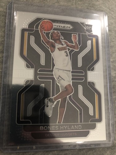 BONES HYLAND 2021-22 Panini Prizm NBA Base Rookie Card #302 Denver ...