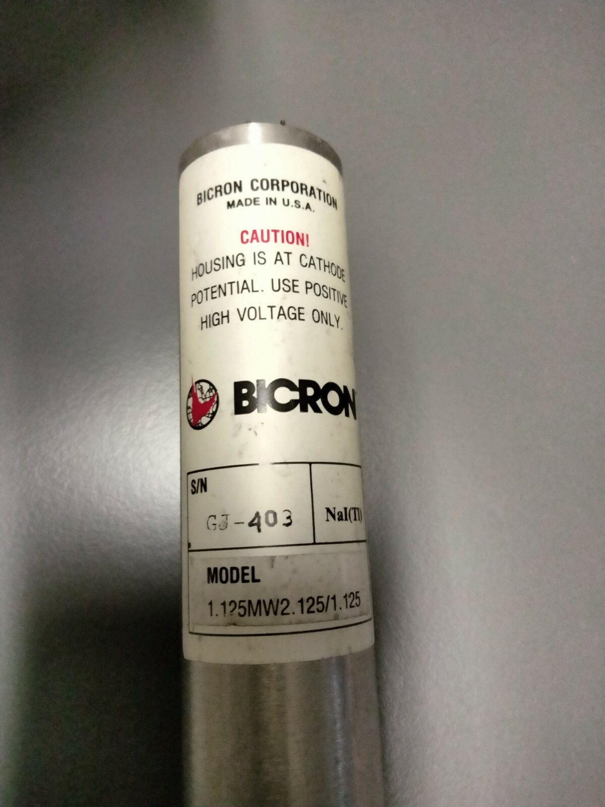 Bicron 1.25msw1.22/1.5c-x Scintillation Gamma Radiation Detector Wallac ...