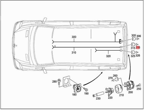 Genuine Mercedes Electrical Cable W222 V222 X222 W246 W242 0005403805 ...